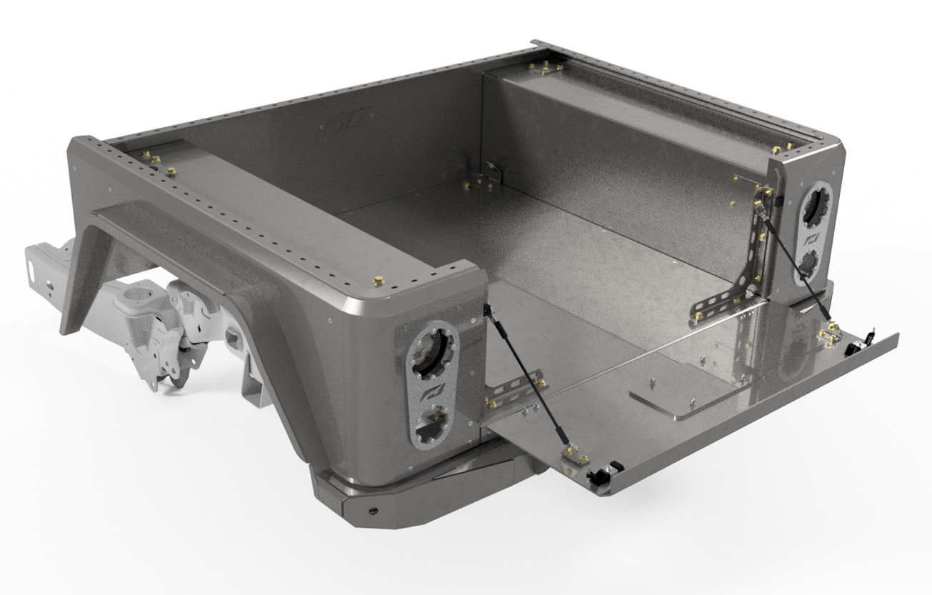 Bobbed Replacement Bed for Jeep Gladiator — HighLift Off-Road